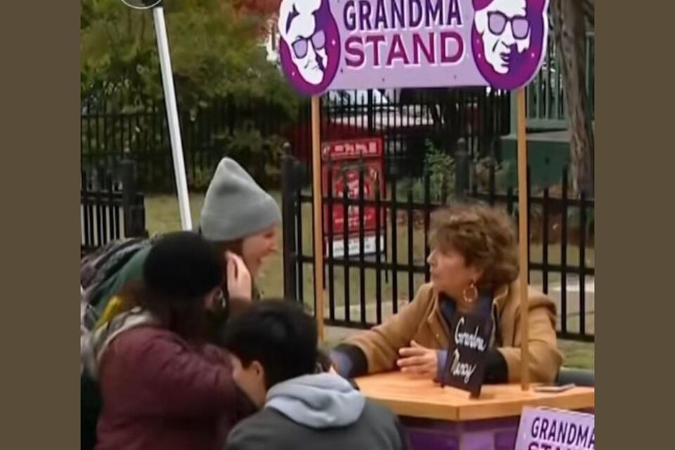 'Grandma Stand' Brings Hugs and Advice to Texas Town - NewsBreak
