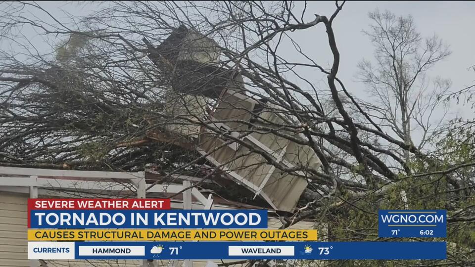 PHOTOS, VIDEOS: Tornado damage reported in Kentwood - NewsBreak