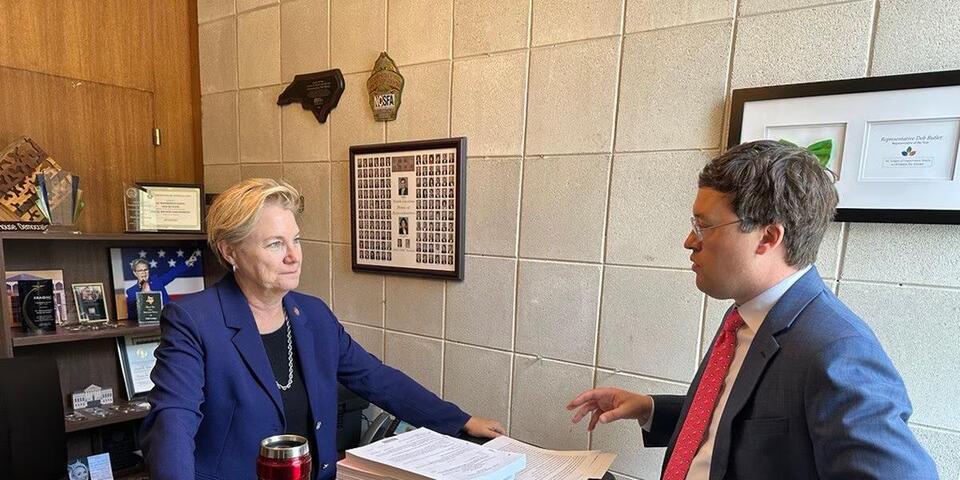 NHC Commissioner Dane Scalise meets with delegates at NCACC Advocacy ...