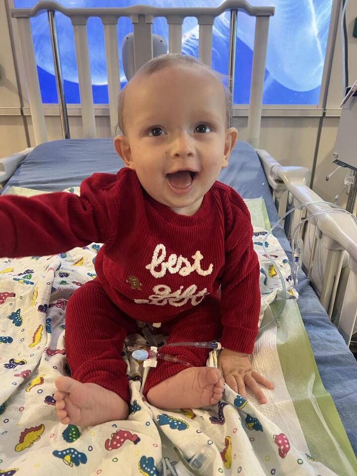 Infant with very rare form of leukemia going through chemo at St. Jude ...