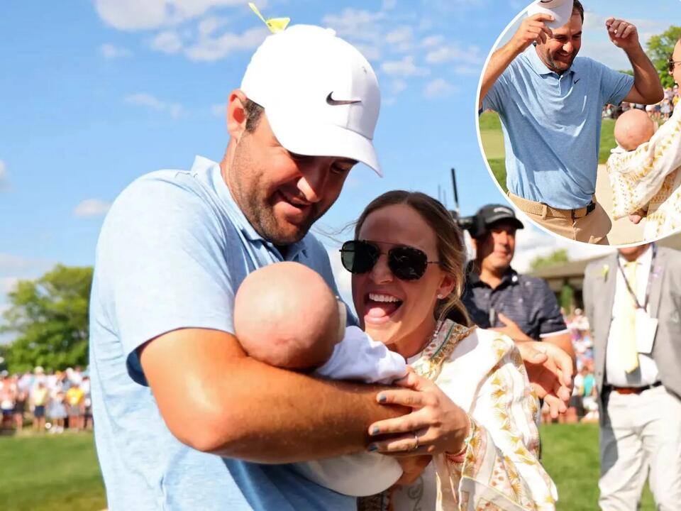 Scottie Scheffler shares tender moment with wife, newborn son after ...