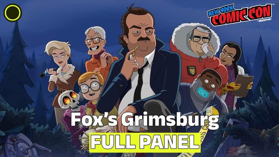 Watch Jon Hamm talk about his hit detective cartoon Grimsburg with the cast & crew from NYCC ...