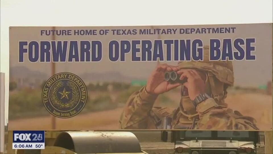 Governor Abbott building new military base near border - NewsBreak