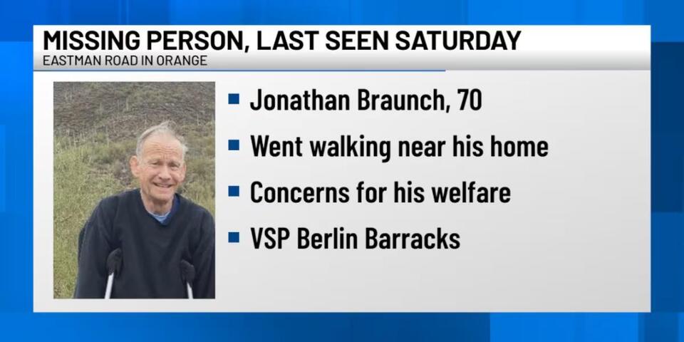 Vermont State Police search for missing 70-year-old - NewsBreak