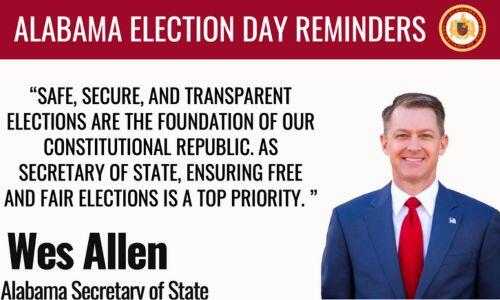 Secretary of State Wes Allen Urges Alabama Voters to Prepare for March ...