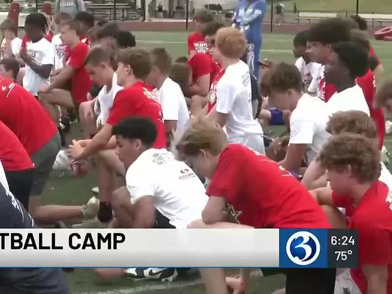 Tim Boyle holds summer camp for young CT football players