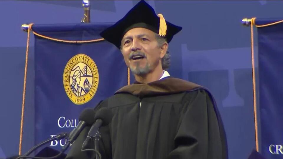 Actor Benjamin Bratt receives honorary degree from San Francisco State ...