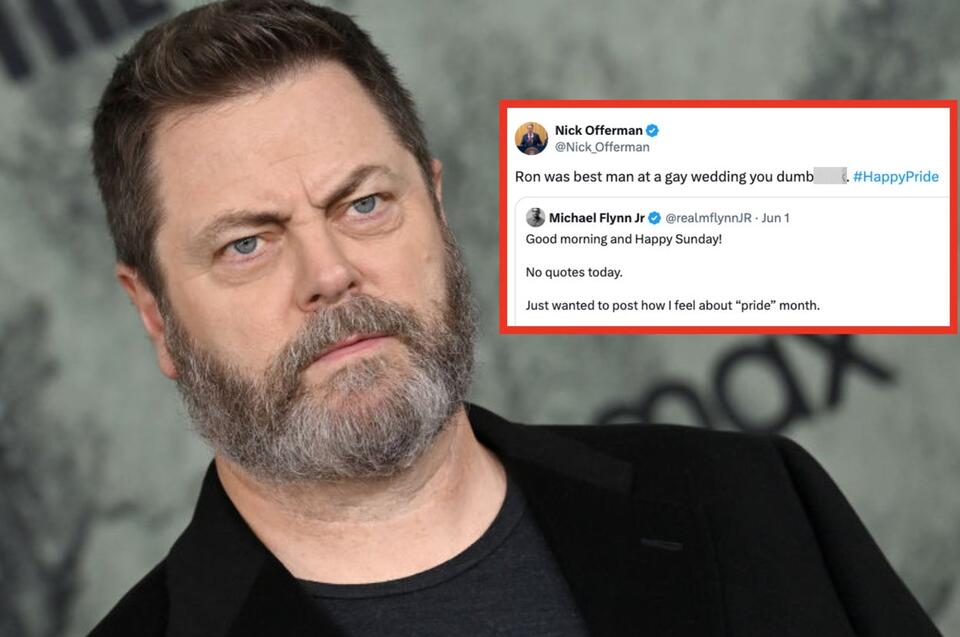 Nick Offerman Gave A Scathing Response To An Internet Troll Who Used ...