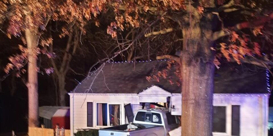 Police respond after truck crashes into Ralston home - NewsBreak