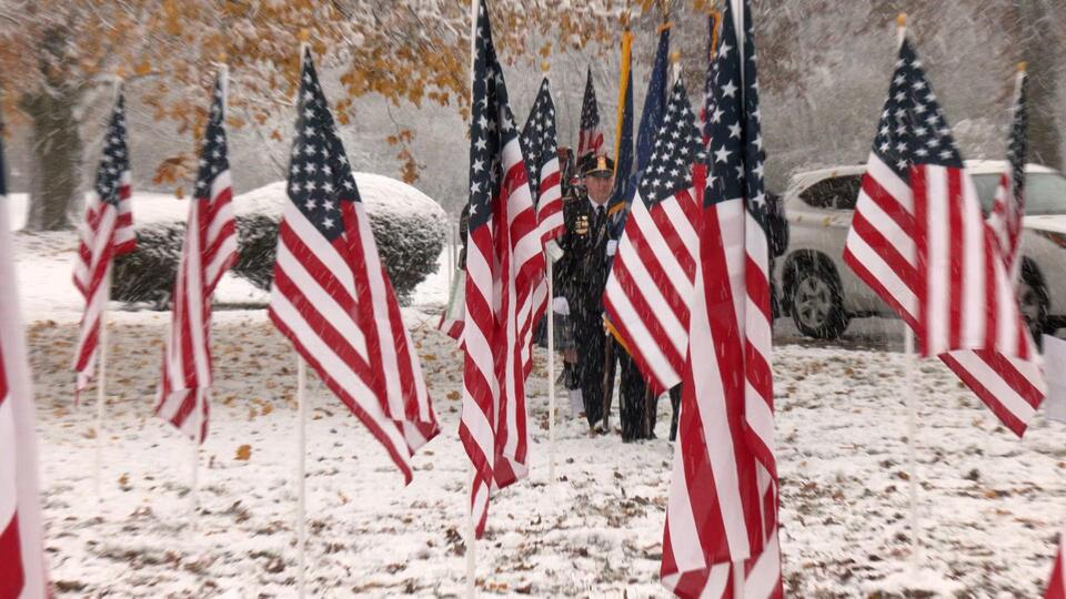 St. Pius X School plants 150 flags in annual Field of Honor tribute ...