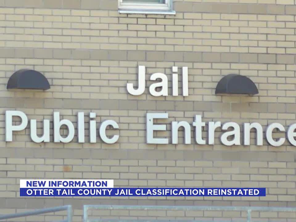 Noon Update: Otter Tail County Jail Classification reinstated