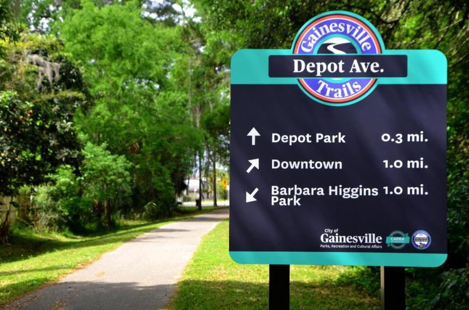 Wayfinding signs are introduced on Gainesville’s Multi-use Trails ...