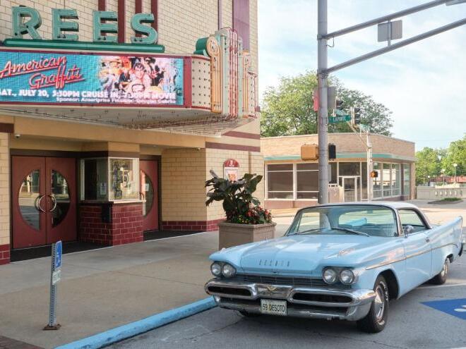 Classic car show and 'American Graffiti' at The REES Saturday