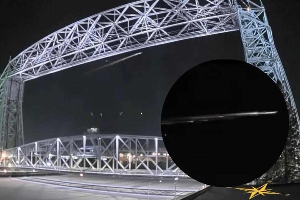 Space Debris Re-Entry Caught On Harbor Cams Across Lake Superior ...