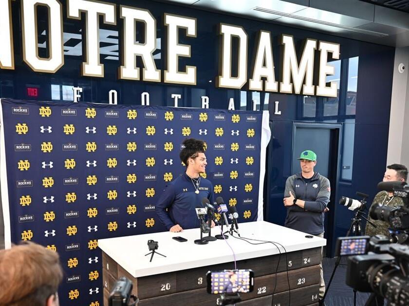 Rico Flores Excited for Chance to Spring Forward in Irish Receivers Room