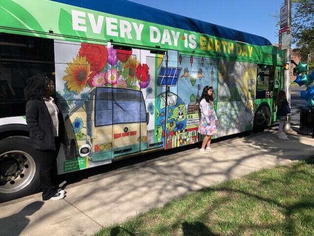 Two MTA buses covered in original artwork from MD artists to celebrate ...