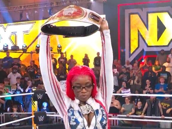 Sexxy Red Unveils WWE NXT Women’s North American Title Belt