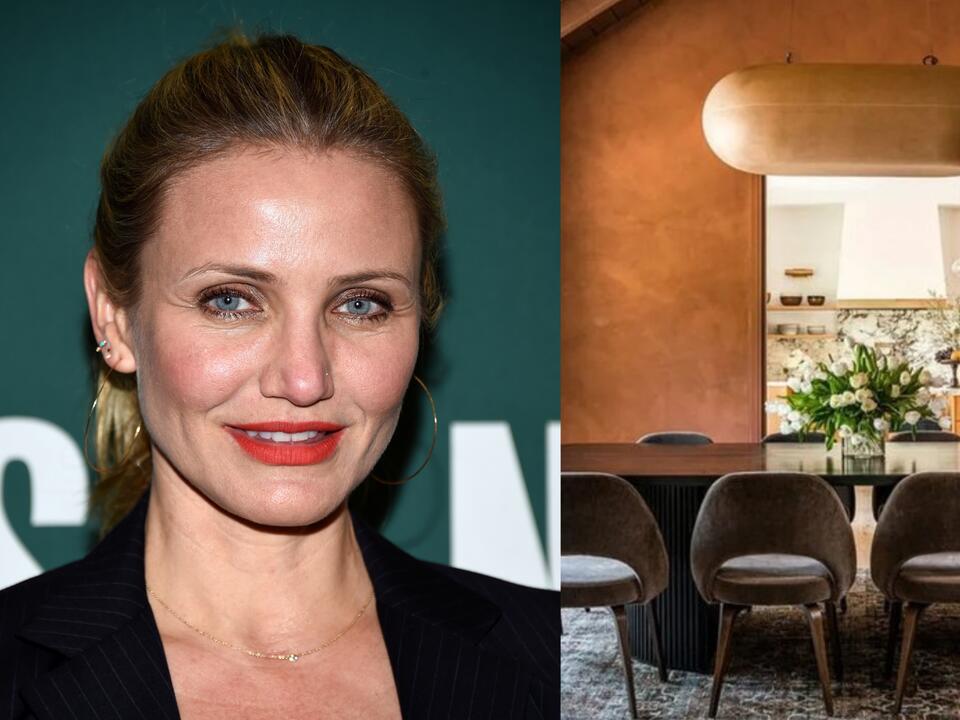 Cameron Diaz’s Dining Room Features a Centuries-Old Paint Technique in ...