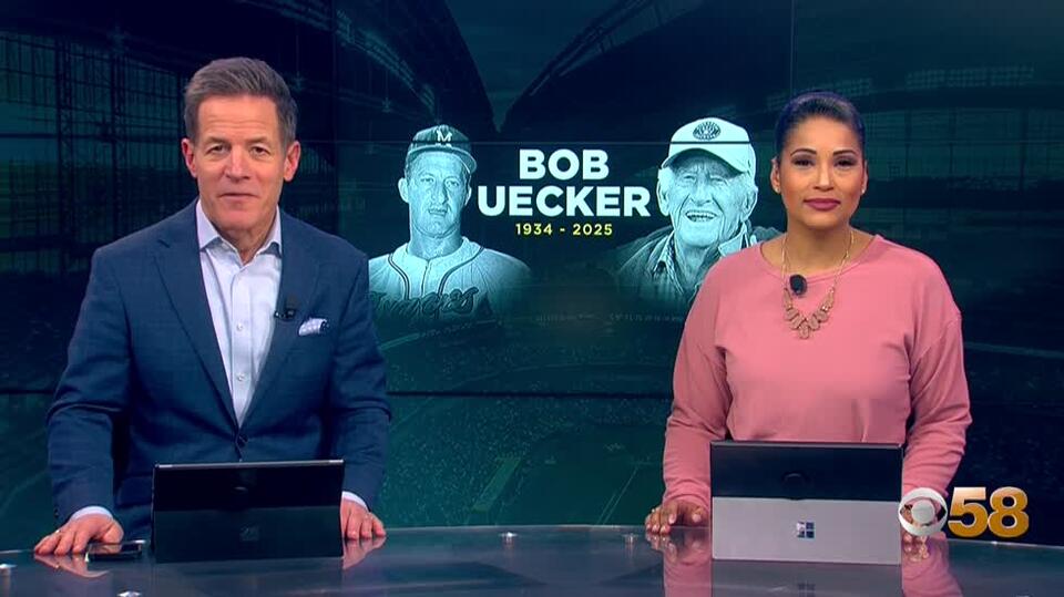 Brewers place banner inside ballpark for fans to leave Uecker tributes ...