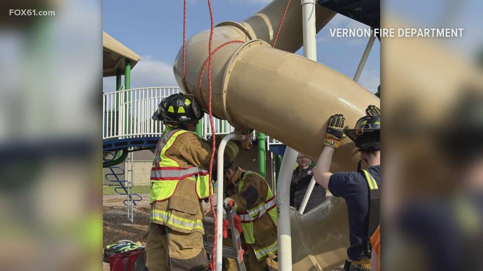 Vernon firefighters rescue man stuck in tube slide - NewsBreak