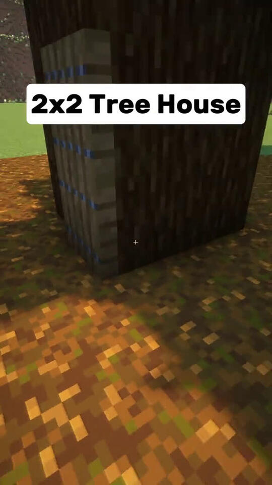 Minecraft 2x2 Tree House #minecraft #minecraftbuilding # ...