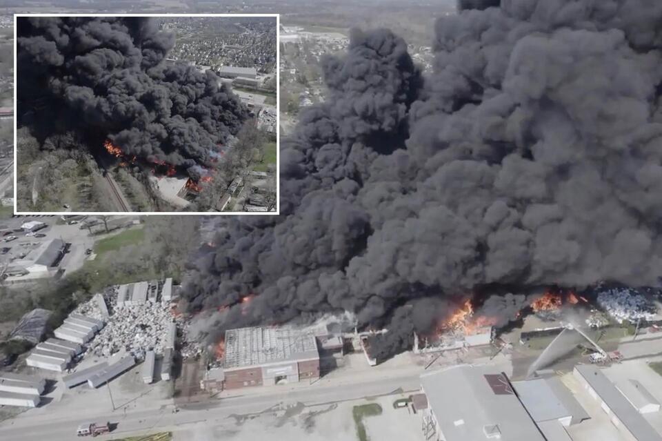 Over 2,000 residents ordered to evacuate after fire erupts at Indiana ...