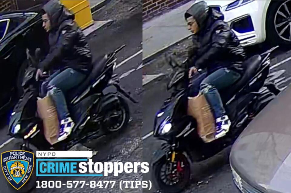 Reckless moped rider hits and injures NYPD cop during traffic stop ...