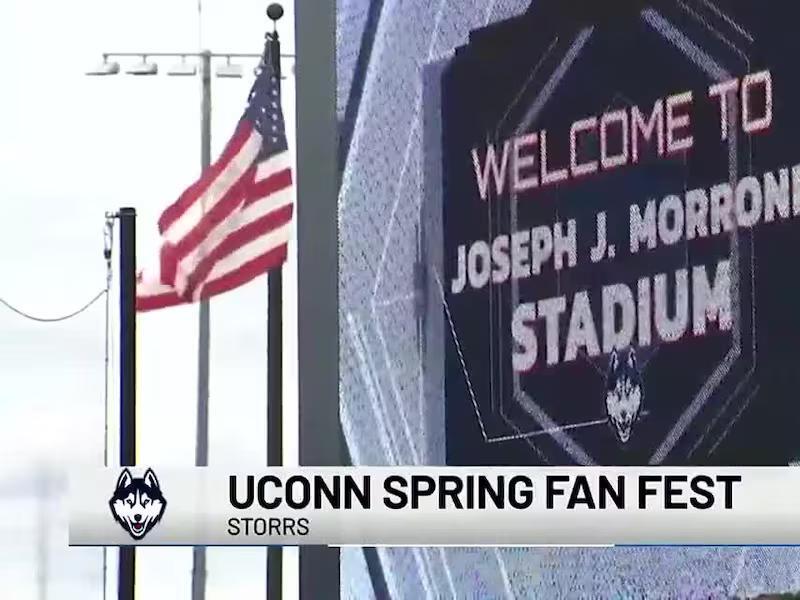 UConn football holds Spring Fan Fest at Morrone Stadium