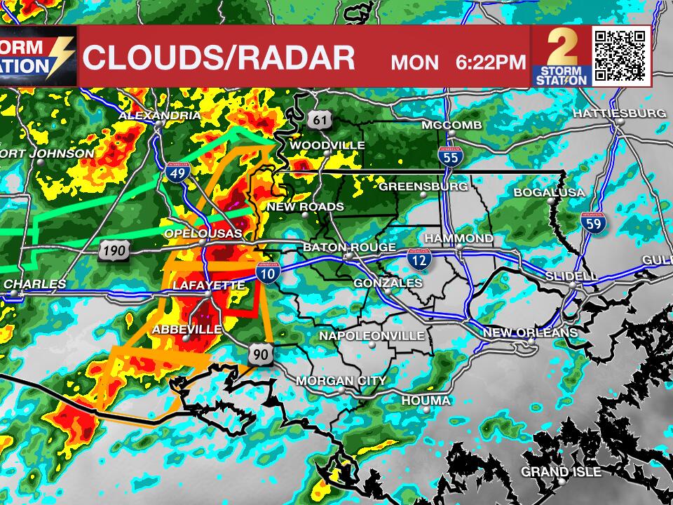 NEW: Severe T-Storm Watch issued ahead of Monday evening storms