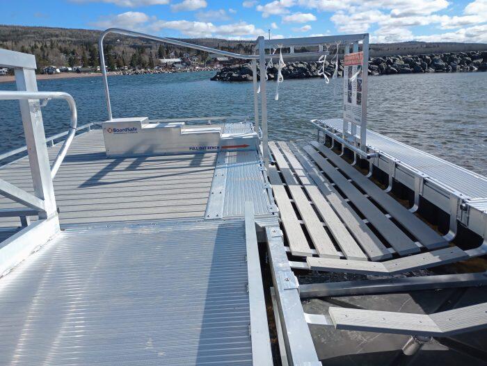 ADA-compliant kayak dock installed at Grand Marais Recreation Park boat ...