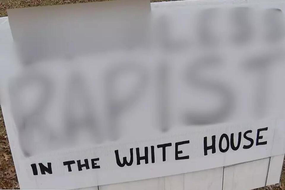 Vulgar & Offensive Yard Sign Sparks Outrage in Michigan Community ...