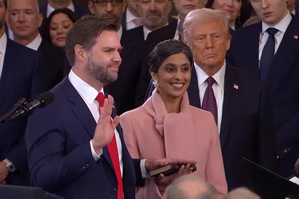 James David 'JD' Vance sworn in as nations 50th Vice President - NewsBreak