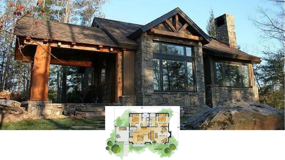 Explore 7 Two-Bedroom Mountain-Style House Plans that Blend Rustic and ...