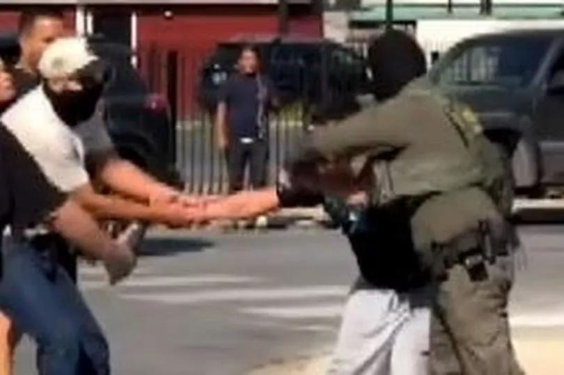 Shocking moment ‘very scared’ man thrown to ground in ICE arrest ...