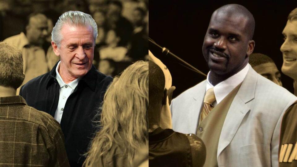 "The first thing I did was weigh him" - Pat Riley on Shaquille O'Neal's ...