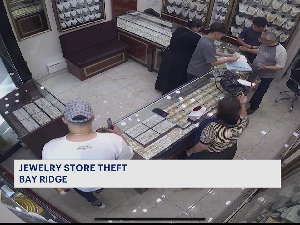 Suspects caught on camera robbing jewelry store in Bay Ridge