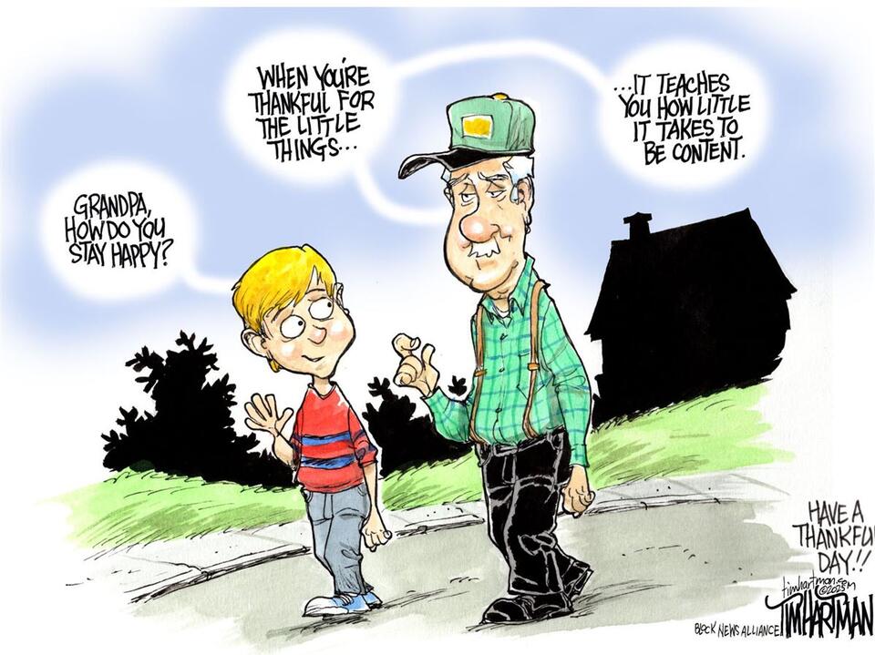 Editorial Cartoon: Tim Hartman - 11/27 - NewsBreak