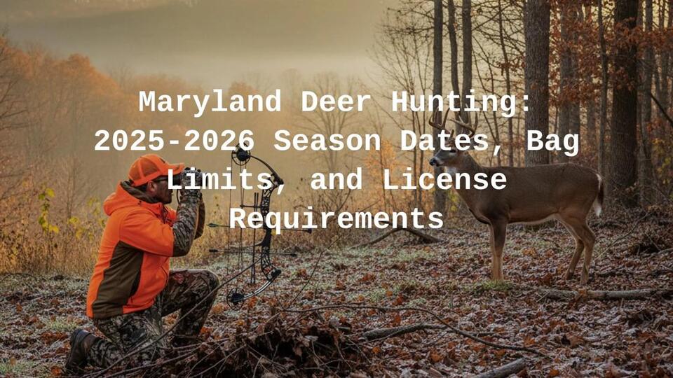 Maryland Deer Hunting: 2025-2026 Season Dates, Bag Limits, and License ...