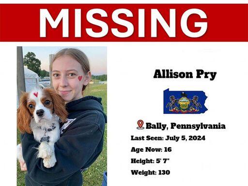 Urgent Appeal: 16-Year-Old Allison Pry Missing in Bally, Pennsylvania