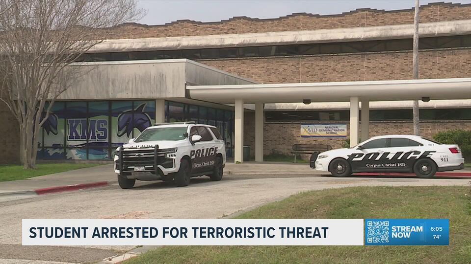 Student arrested after reported terroristic threat, CCISD police say ...
