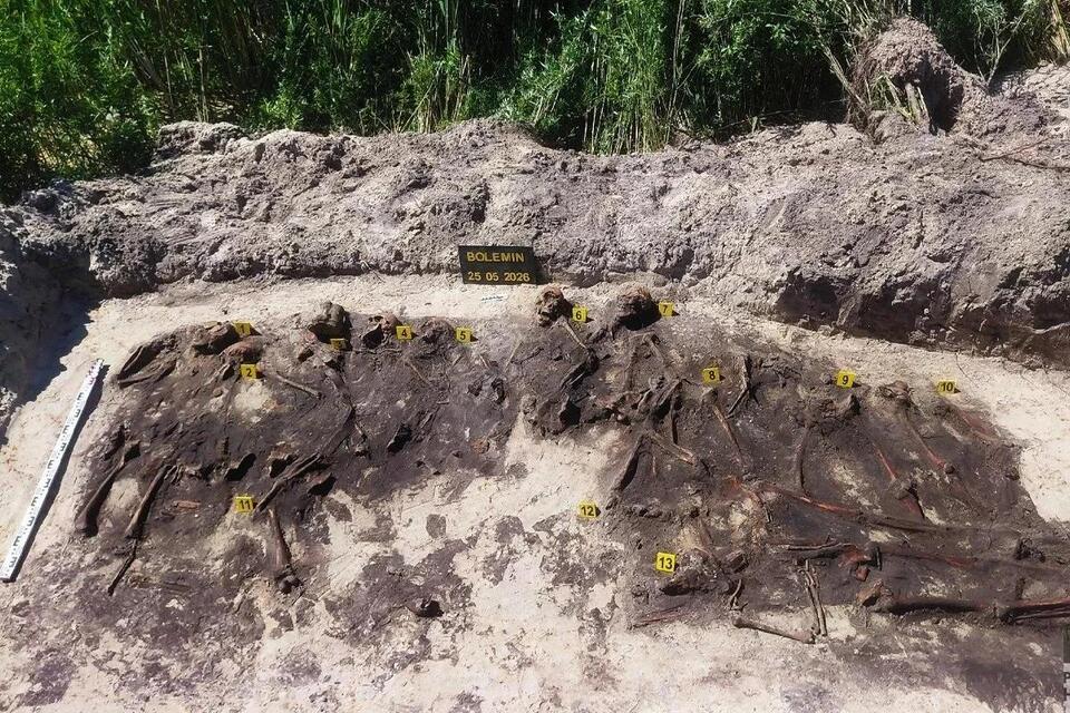 Unknown World War II mass grave with 14 German soldiers uncovered at ...