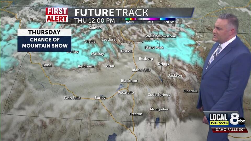 Lighter winds and colder for Thursday; expect scattered snow for Friday ...