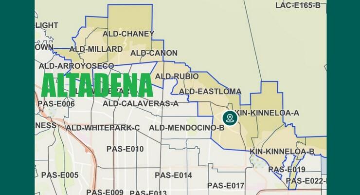 Evacuation Warning Issued for Altadena’s Eaton Fire Burn Scar Area Amid ...