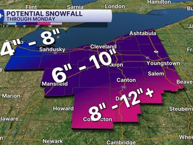UPDATES: How much snow ? News 5 meteorologists release snowfall ...