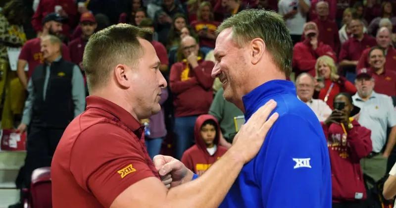 WATCH: Bill Self talks after KU blows past No. 2 ISU, 84-63 - NewsBreak
