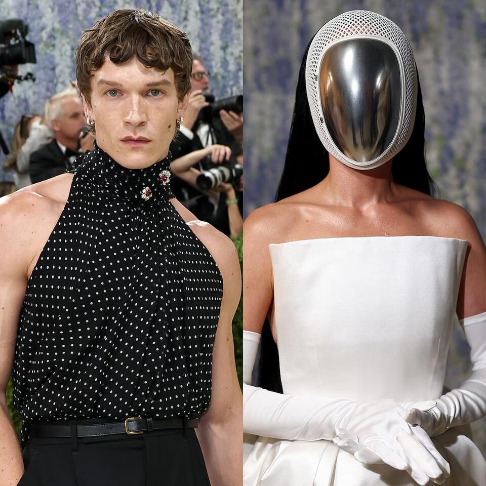 Connor Storrie Has the Best Reaction to Katy Perry's Faceless Met Gala ...