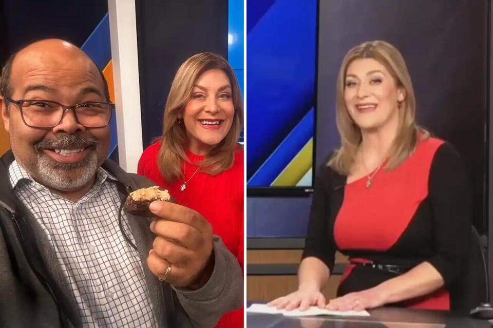 Erie news anchor Emily Matson seen beaming on set in pic with colleague ...