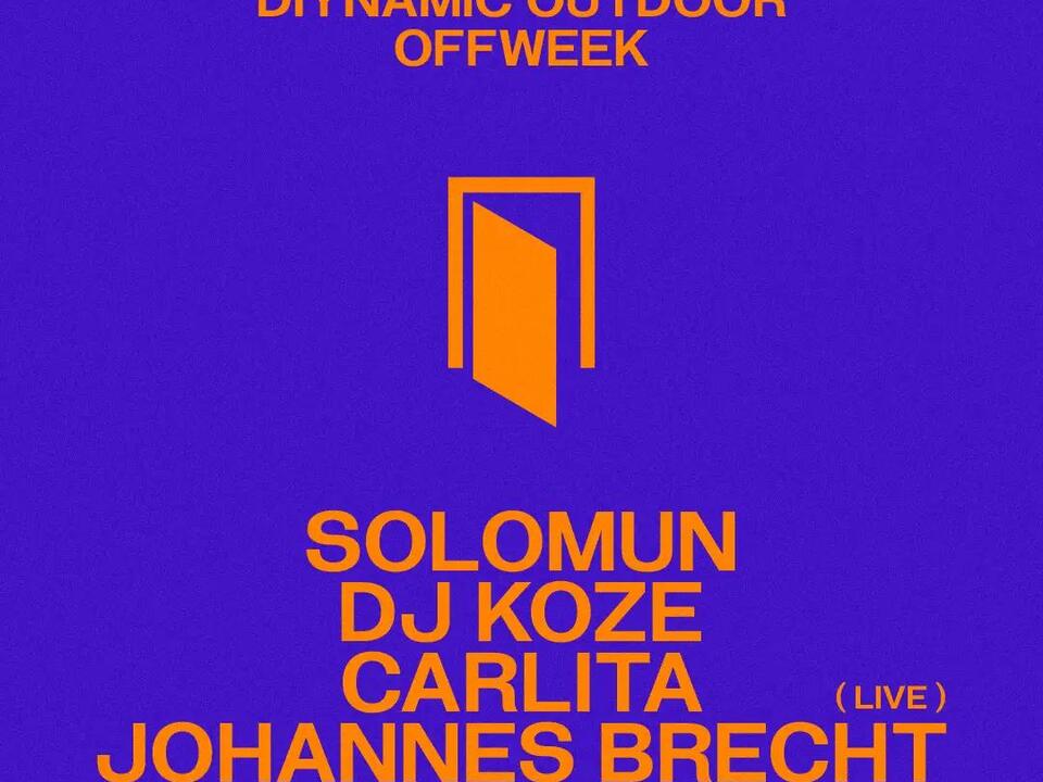OFFWeek presents Diynamic Outdoor with Solomun, DJ Koze, and more