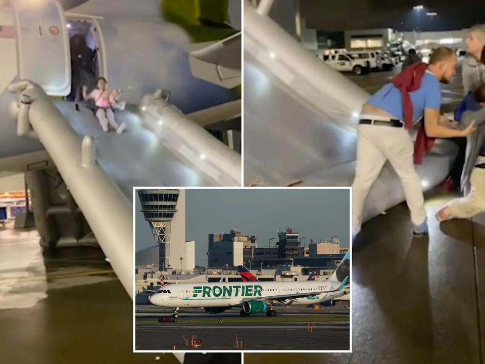 One injured after Frontier Airlines plane evacuated over ‘strong odor ...