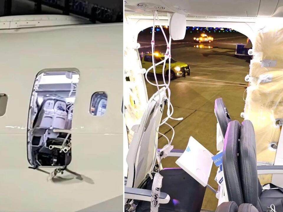 Alaska Airlines flight makes emergency landing after window blows out mid-flight as child who ...